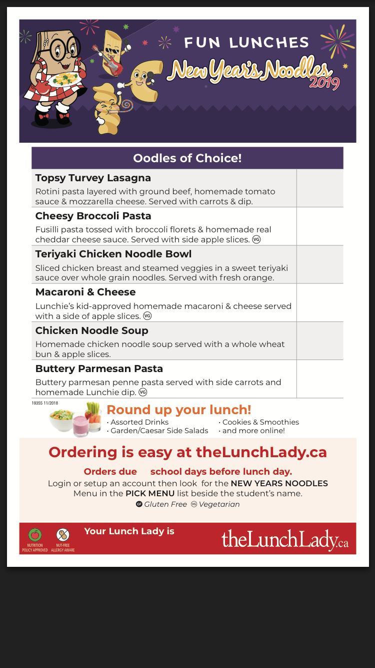 The Lunch Lady is now at Chalmers (Chalmers Street Public School)